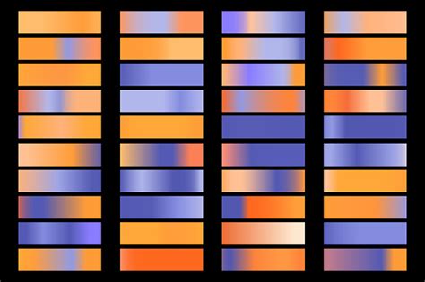 반짝이는 무지개 홀로그램이있는 금속 그라디언트 컬렉션 홀로그램 호일 질감 녹색 파란색 노란색 분홍색 그라데이션 프레임 리본