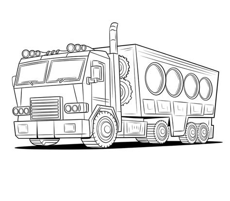 Transformers Vehicle Coloring Page Download Print Or Color Online