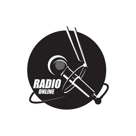 Online Radio Icon Radio Station Podcast Or Music 11154125 Vector Art