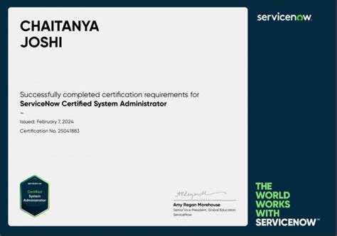 chaitanya joshi on linkedin csacertified servicenow