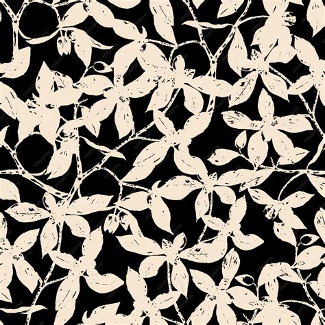 Premium Vector Bright Twigs Decorative Seamless Pattern Repeating