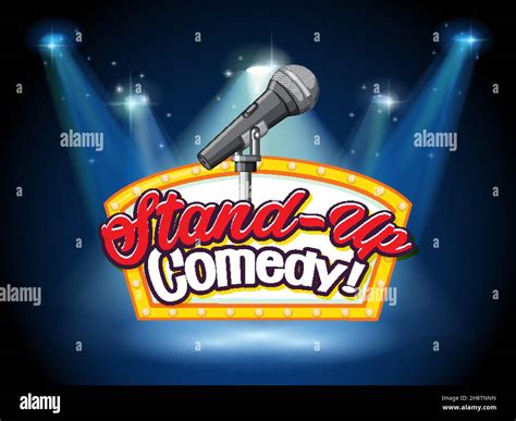 Stand Up Comedy Banner Illustration Stock Vector Image And Art Alamy