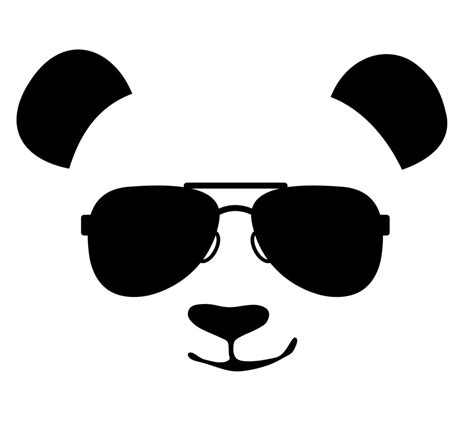 Panda Glasses Free Vector Cdr Download