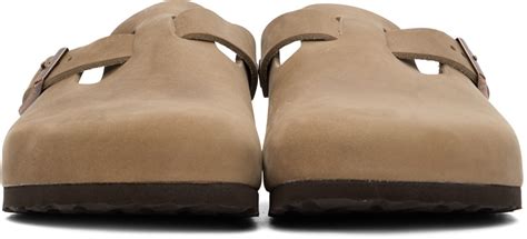 Birkenstock Beige Oiled Leather Boston Loafers Birkenstock