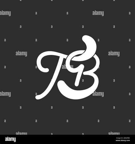 Letter Tb Linked Curves Design Logo Vector Stock Vector Image And Art Alamy