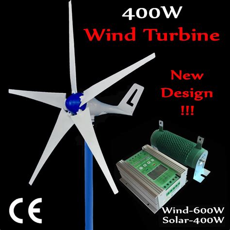 Aliexpress Buy 5 Blade Wind Turbine Generator 400W Enough Power Output Max 600w 12V 24V