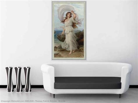 Oil Painting Replica Miranda By Thomas Francis Dicksee WahooArt