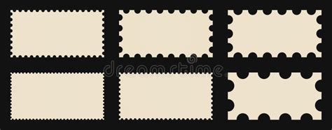 Rectangular Frames For Postage Stamps Set Of Borders For Letters