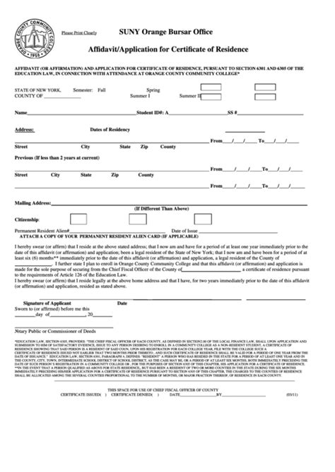 Affidavit Application Form AffidavitForm Net