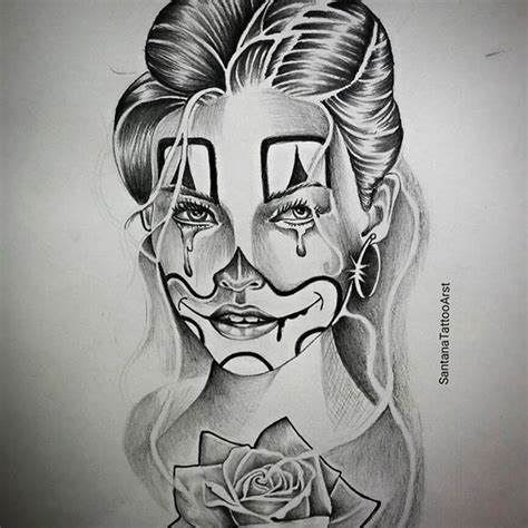 Clown Tattoo Drawings