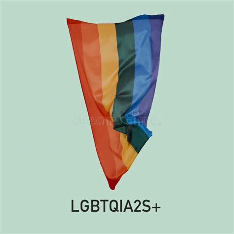 Rainbow Flag And Text Lgbtqia2s Stock Image Image Of Genderqueer