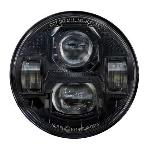 Led Headlight 575 Inch Fits For Harley Davidson Craftride Nl17 Headlamp Black Buy Now