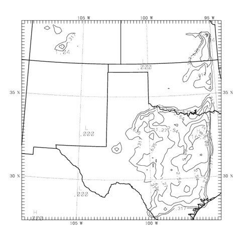 Simulated 36 H Accumulated Precipitation Cm For Cntr Download