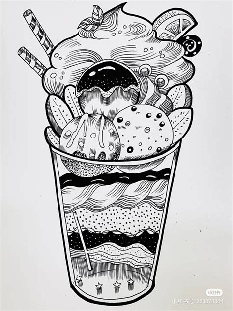 儿童画教程美术课素材简笔画黑白线描