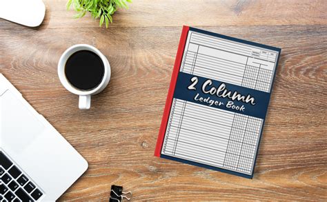 2 Column Ledger Book Accounting Ledger Book For