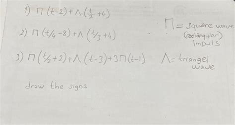solved 1 Π t−2 ∧ 2t 4 2 Π t 4−8 Λ t 3 4 3