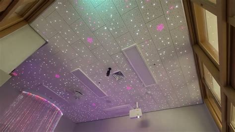 주포트 대구시 이룸고등학교 심리안정실 스노젤렌 설치사례 광섬유 은하수조명 광섬유커튼