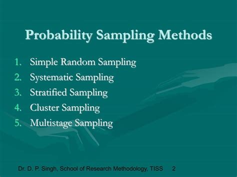 Sampling Methods D P Singh Ppt