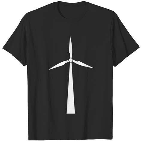 Windenergy Sign White Windmill T Shirt Sold By Davistewart Sku