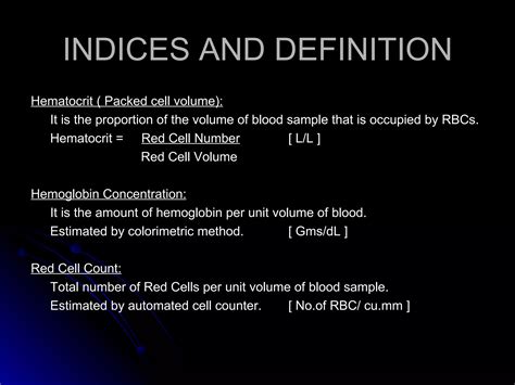 Presentation On Complete Hemogram Ppt