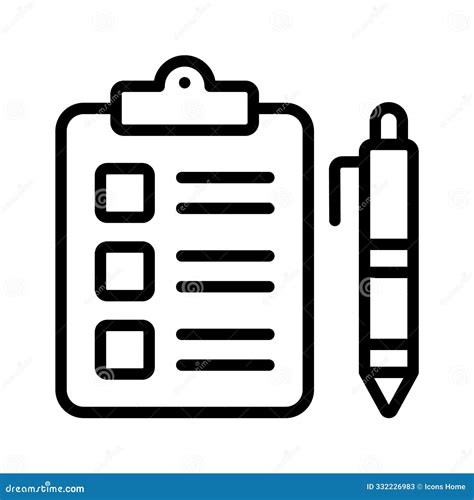 Checklist Stock Vector Illustration Of Linear Project 332226983