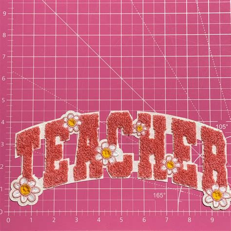 Teacher Chenille Patch Craftyrific