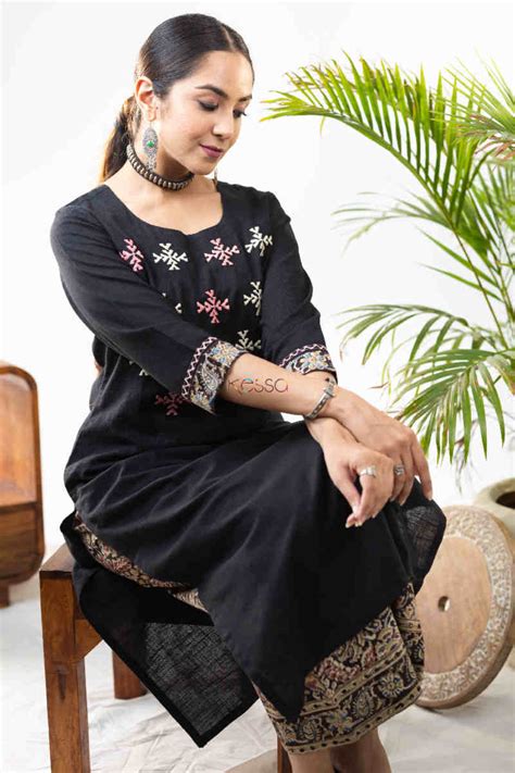 Buy Graceful Bpr55 Jannat Cotton Slub Kurta Pant Set Online Kessa
