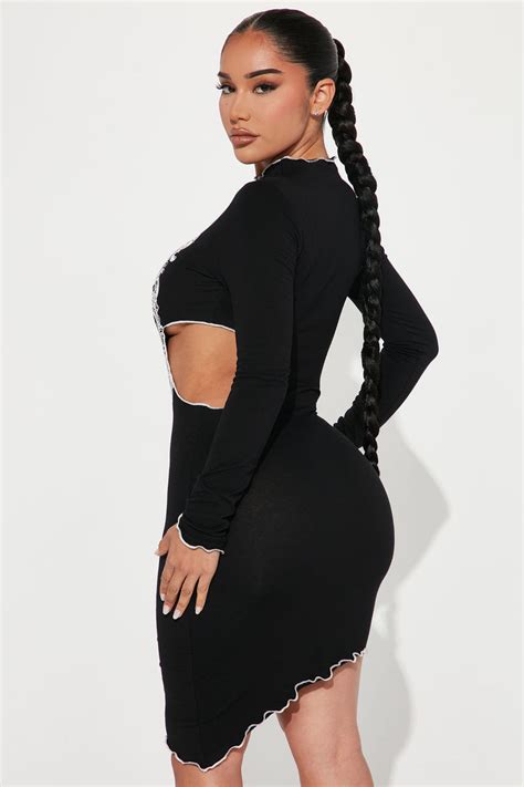 Staying Humble Midi Dress Blackwhite Fashion Nova Dresses