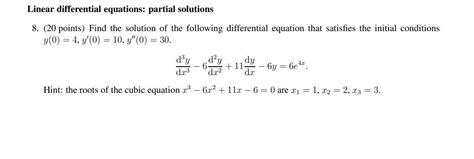Solved Ordinary Differential Equations Linear First Order