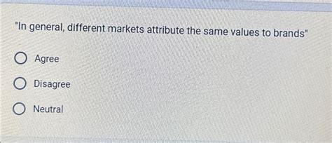 Solved "In general, different markets attribute the same | Chegg.com