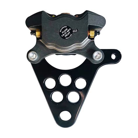 Wilwood Custom Motorcycle Harley Rear Brake Caliper Kit Gray Fuel Row