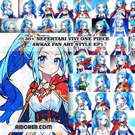 30 Nefertari Vivi One Piece Awkaz Fan Art Style Ep1 Aidorer Digital