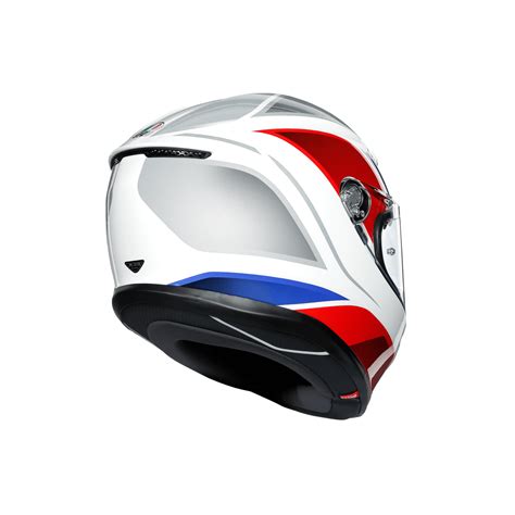 Agv K6 Helmet Hyphen Whiteredblue Motorcycles R Us