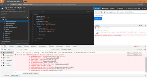 Stack Overflow Exception When Implementing A Custom Ngbdateadapter · Issue 2634 · Ng Bootstrap