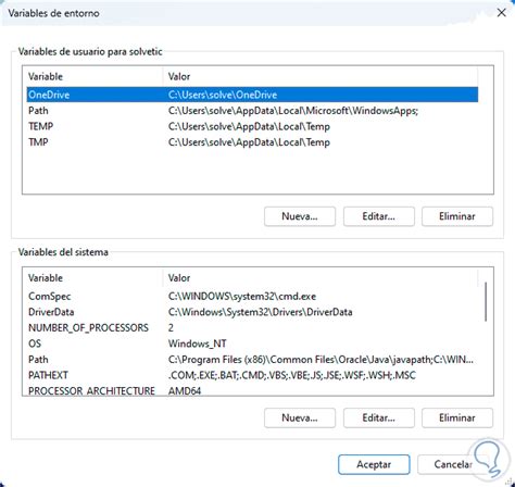 Variables De Entorno Windows 11 Comandos Solvetic