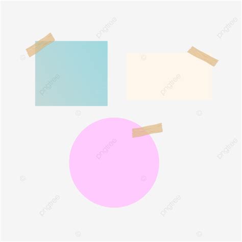 Sticky Paper Notes With Masking Tape Vector Paper Notes Sticky Paper