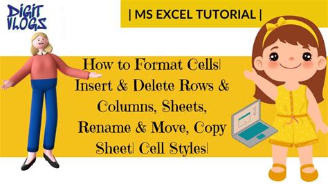 How To Format Cells Insert And Delete Rows And Columns Sheets Rename And Move Copy Sheet Cell
