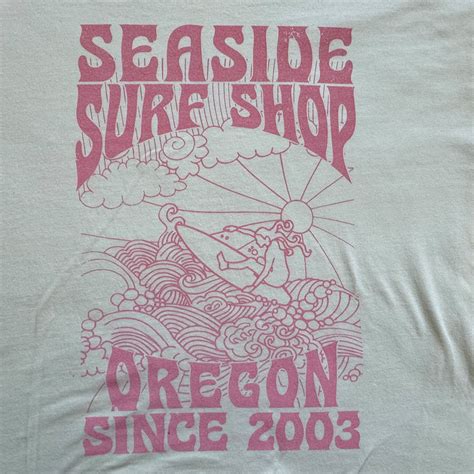 Seaside Surf Womens Pink Daze Tee Shell Pink Seaside Surf Shop