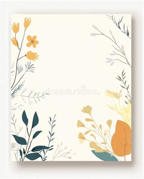 Minimalist Wedding Program Design With Elegant Botanical Border Fonts