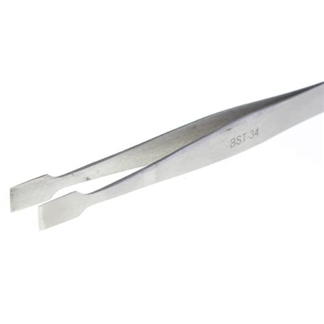 Stainless Steel Flat Tip Conventional Tweezers Nipper