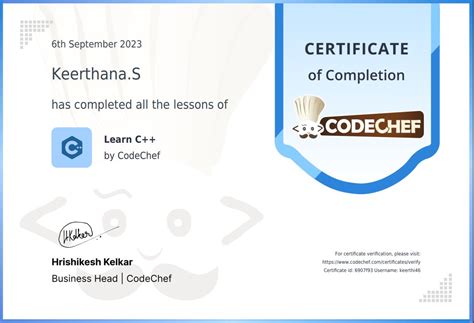 keerthana s on linkedin codechef cplusplus codingjourney