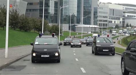 김정은 방러 당시 경호차량 행렬에 포함된 현대차 스타리아 뉴시스pic