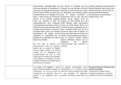 SOLUTION Cuadro Comparativo Entre Cr Nica De Una Muerte Anunciada Y Quien Mat A Palomino Molero