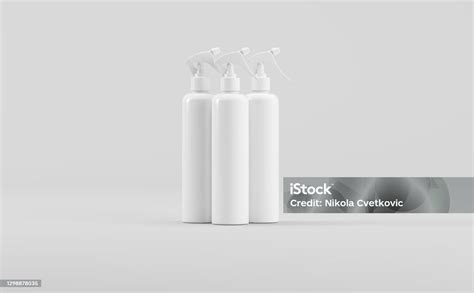 흰색 플라스틱 트리거 스프레이 병 모형 3d 일러스트레이션 0명에 대한 스톡 사진 및 기타 이미지 0명 3차원 형태 건강관리와 의술 Istock