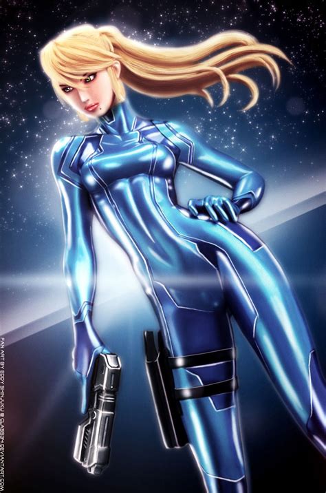 Samus Aran In Her Zero Suit