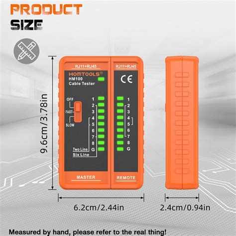 Network Cable Tester With Rj45 Rj11 Port Ethernet Cable Tester Tool