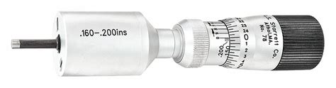 STARRETT In To In Range In Accuracy Mechanical Point Inside Micrometer