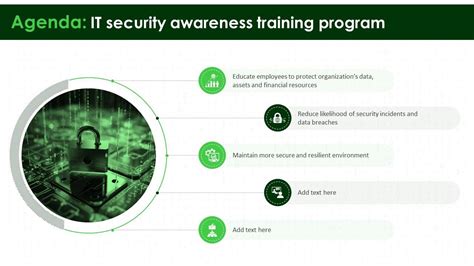 agenda it security awareness training program cybersecurity ss ppt