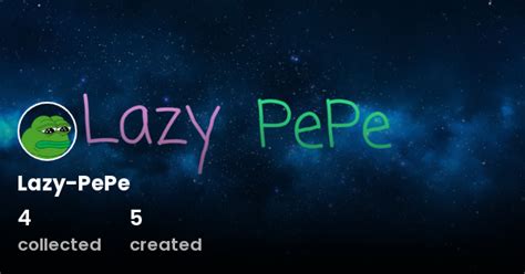 Lazy Pepe Profile Opensea