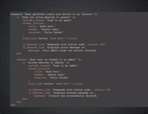 Rspec Feature Specs As Checklist Ppt